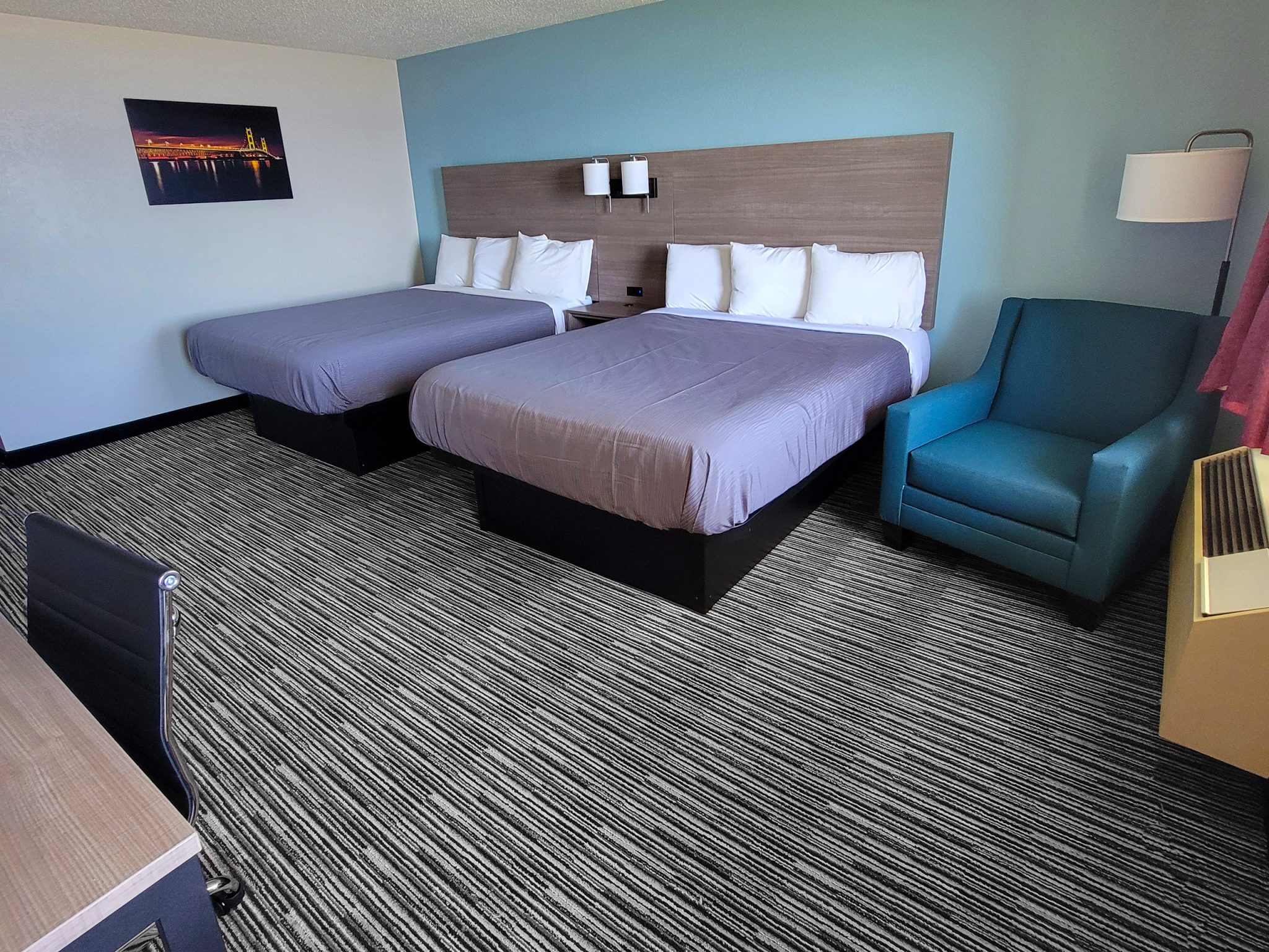 Queen, King, Whirlpool, 2 or 3 Room Suites and Handicap Accessible Rooms